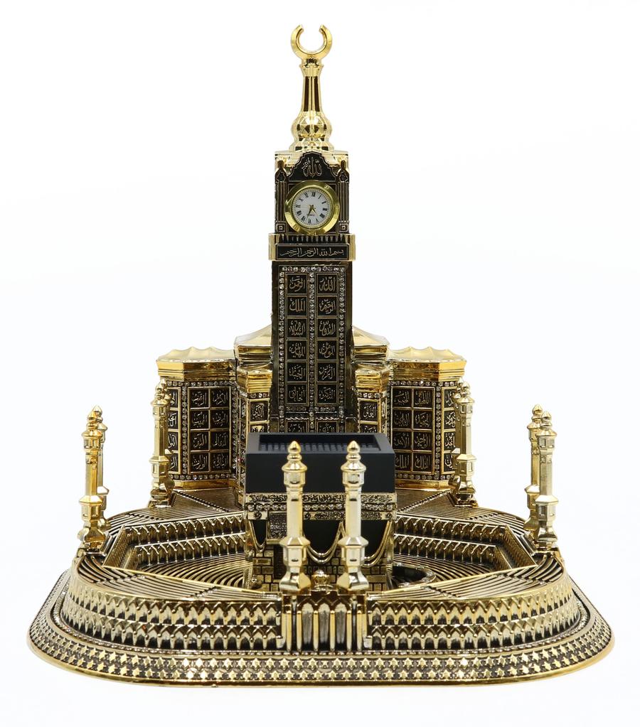 Islamic Table Decor 99 Names of Allah Kaba Clock Tower Replica - Large ...